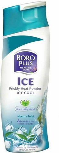 Boro Plus Prickly Heat Powder ICY COOL With Neem & Tulsi 8 Benefit Talc ...