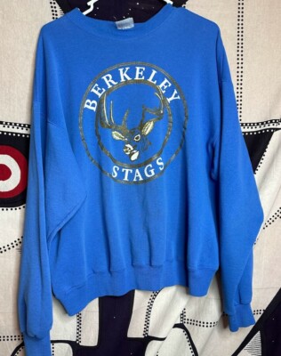 Vintage 90's UCAL BERKELEY STAGS Men's XL Sweatshirt - Blue | eBay