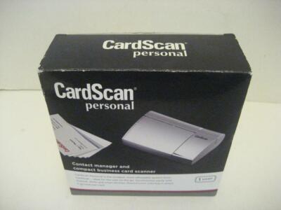 NEW CardScan Personal V8 Pass-Through Business Card Scanner Organizer ...