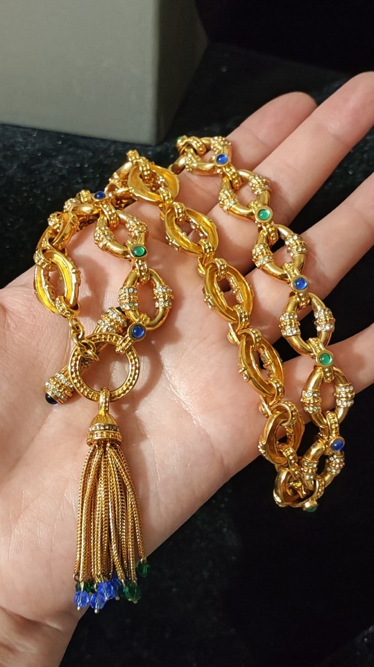 Vintage FRANKLIN MINT The Sultan's Treasure tassel necklace by Shakira ...