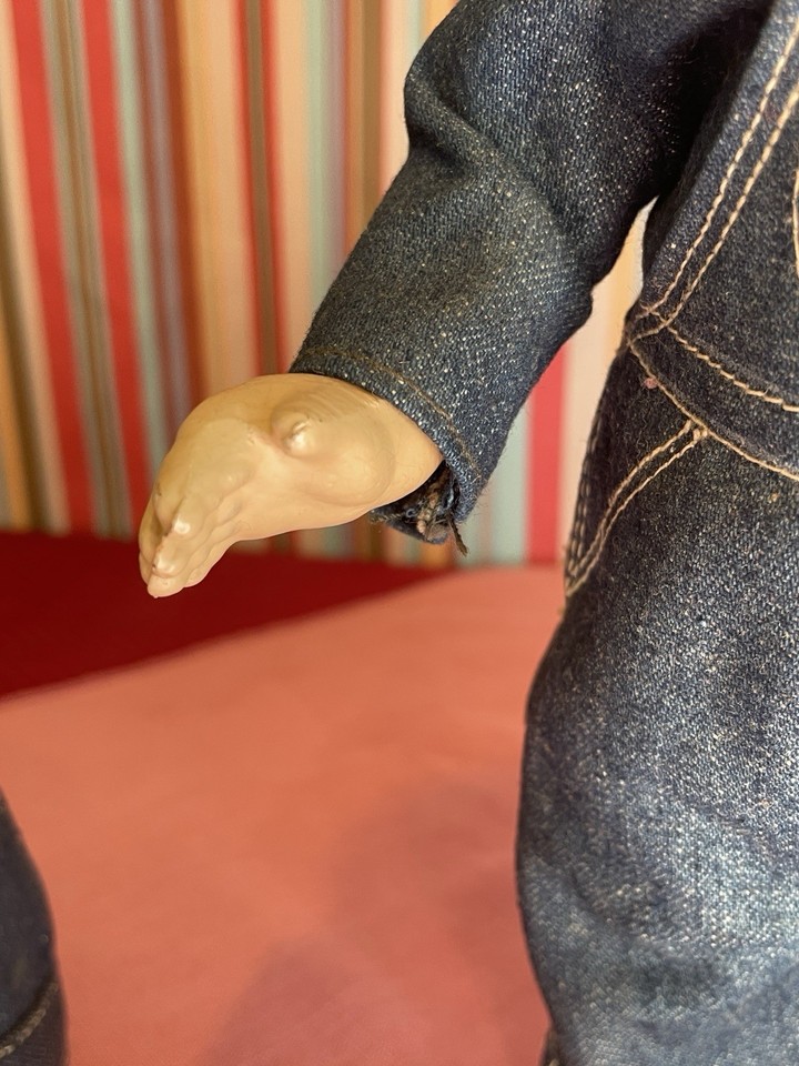 Antique Composition Buddy Lee Railroad Engineer Doll w/ Denim Overalls ...