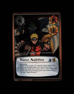 Fierce Ambition - 621 - NM - Unlimited - Foil - Naruto CCG - D3-126 | eBay