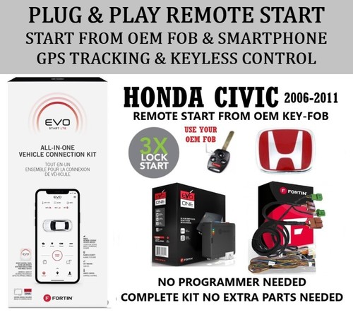 EVO-START Smart Phone Plug & Play Remote Start HONDA CIVIC 2007 | eBay
