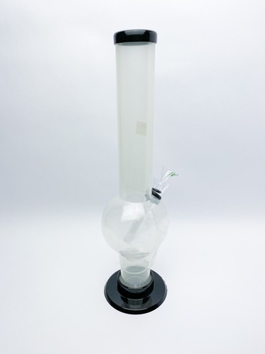 Acrylic 12" Inch Frosted Skull With Glass Slider Bowl HOOKAH WATER PIPE ...