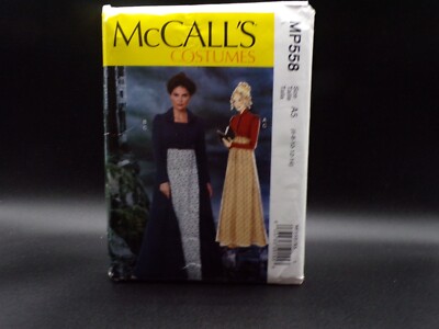 🦋 McCALL'S #MP558 /#M7493-LADIES JANE AUSTIN DRESS-JACKET PATTERN 6-14/ ...
