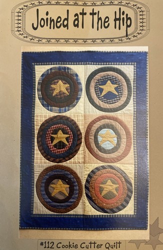 Vintage Quilt Craft Pattern: Cookie Cutter Quilt (30" x 50") Joined at ...