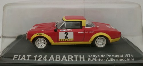 1/43 FIAT 124 ABARTH RALLYE PORTUGAL 1974 PINTO DIECAST SCALE METAL CAR ...