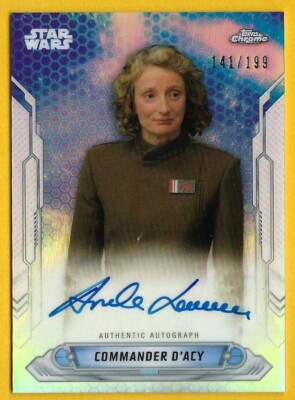 Amanda Lawrence as Commander D'Acy - 2018 Star Wars Finest Autographs # ...
