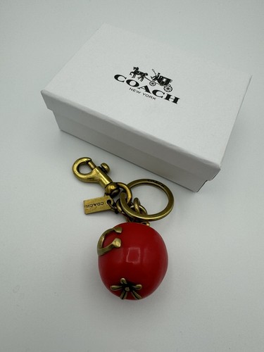 Coach Apple Keychain Bag Charm KeyChain Resin and Metal | eBay