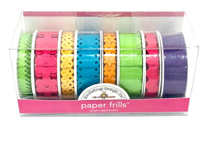 DOODLEBUG DESIGN INC. PAPER FRILLS BRIGHT ASSORTMENT 8 ROLLS | eBay