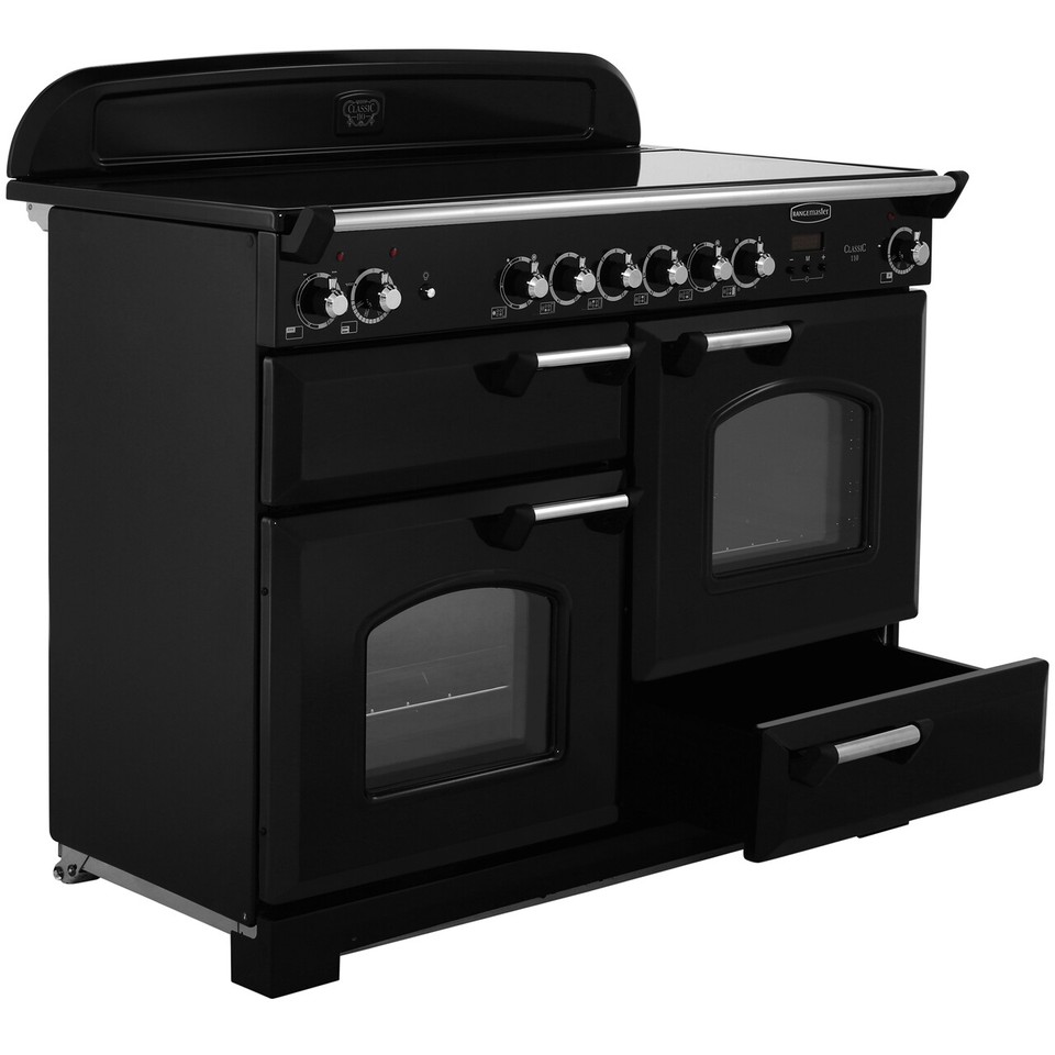 Rangemaster CLA110ECCR/C Classic 110cm Electric Range Cooker 6 Burners ...