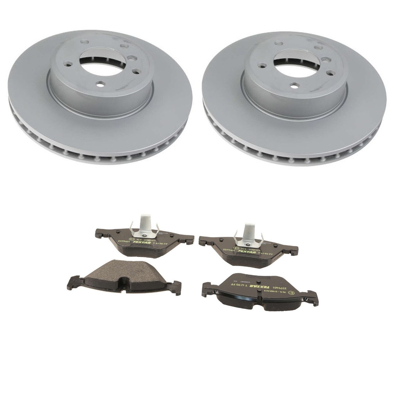 SHW Performance OEM Front Disc Rotors and Textar Pads Brake Kit for BMW ...