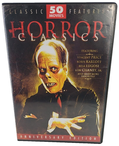 Horror Classics 50 Movies DVD Videos Anniversary Edition 2009 12 Disc ...