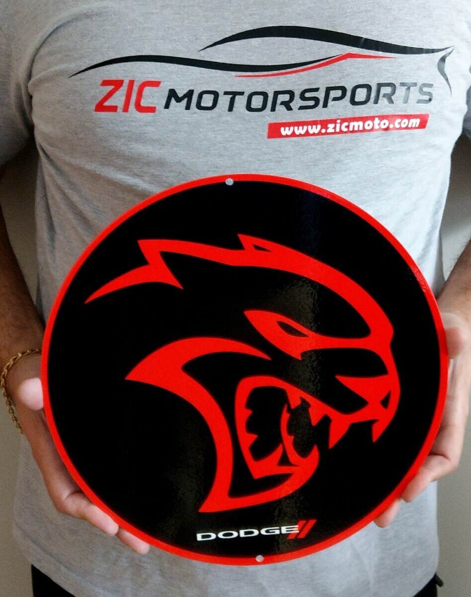 Dodge Hellcat Black and Red Steel Sign - 19" X 19" | eBay