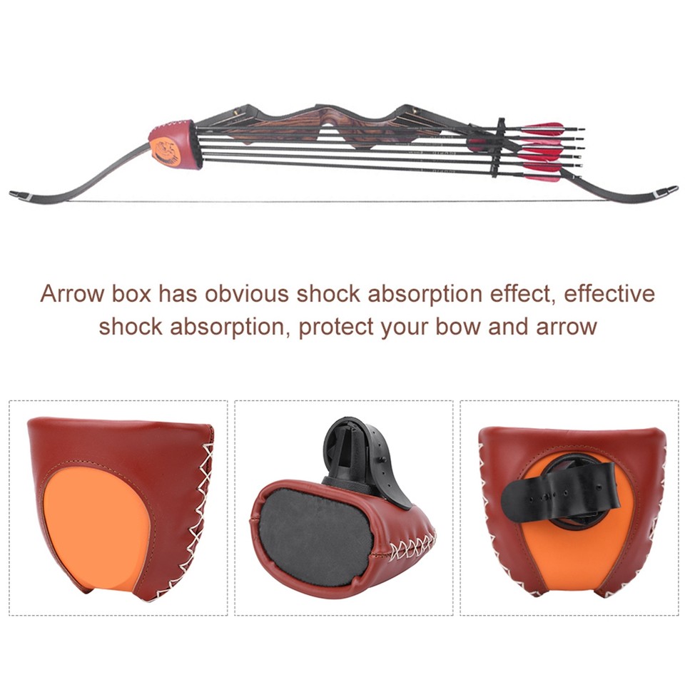 Quick Release 6 Arrows Archery Quiver Arrow Storage Box for Recurved ...