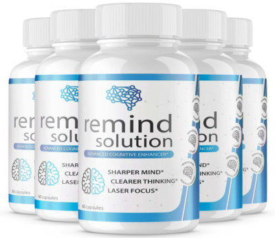 Remind Solution Advanced Cognitive Enhancer Dietary Pills (300 Capsules ...