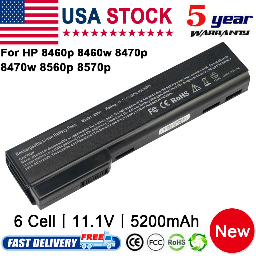 Battery for HP 8460p 6360B 628666-001 628668-001 628670-001 631243-001 ...