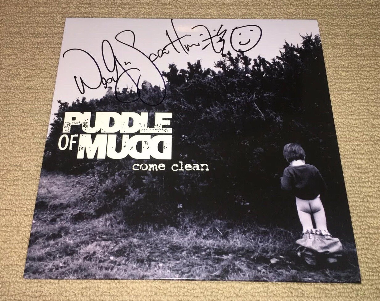 WES SCANTLIN SIGNED AUTOGRAPHED PUDDLE OF MUDD "COME CLEAN" VINYL ...