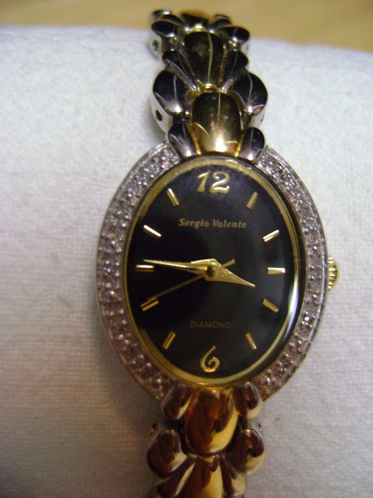 SERGIO VALENTE DIAMOND TWO-TONE WATCH | eBay