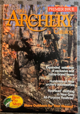 1994 Archery Catalog Bass Pro Shops Premier Issue magazine bow arrow ...