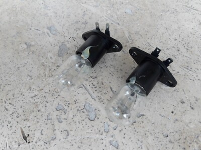 WB06X10929 GE Microwave Lamp Socket Assembly WB25X10030 PAIR 40W | eBay