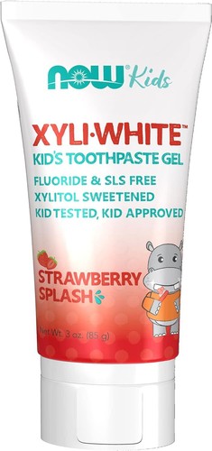 NOW Foods Solutions XyliWhite Kids Toothpaste Gel Strawberry Splash - 3 ...