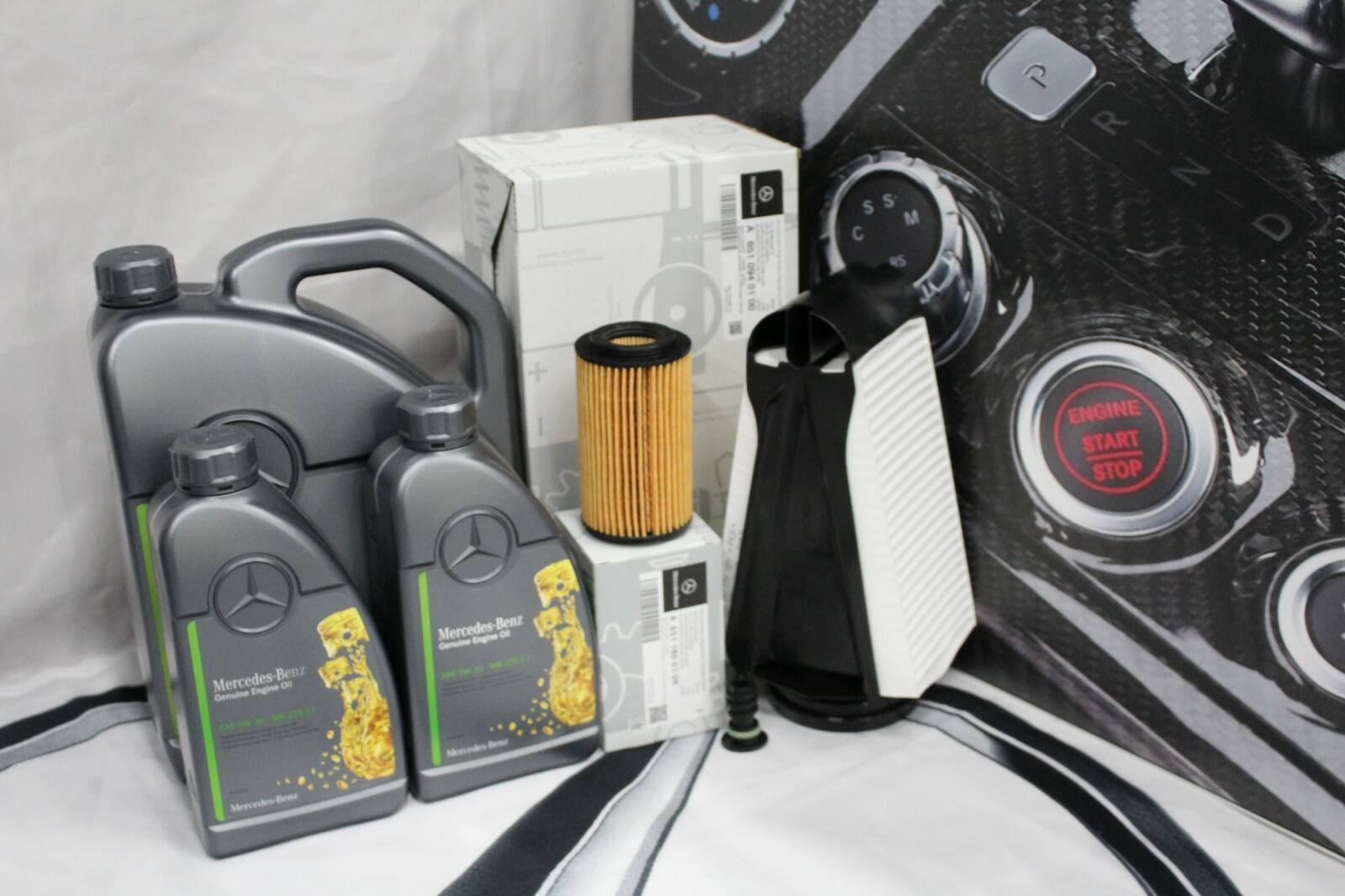 Genuine Mercedes-Benz 205 C-Class C220 C250d Oil Air Filters & Engine ...