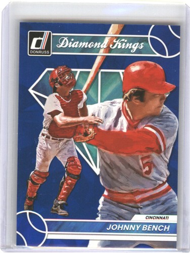 2023 Donruss 25 Johnny Bench Holo Blue DK Cincinnati Reds | eBay