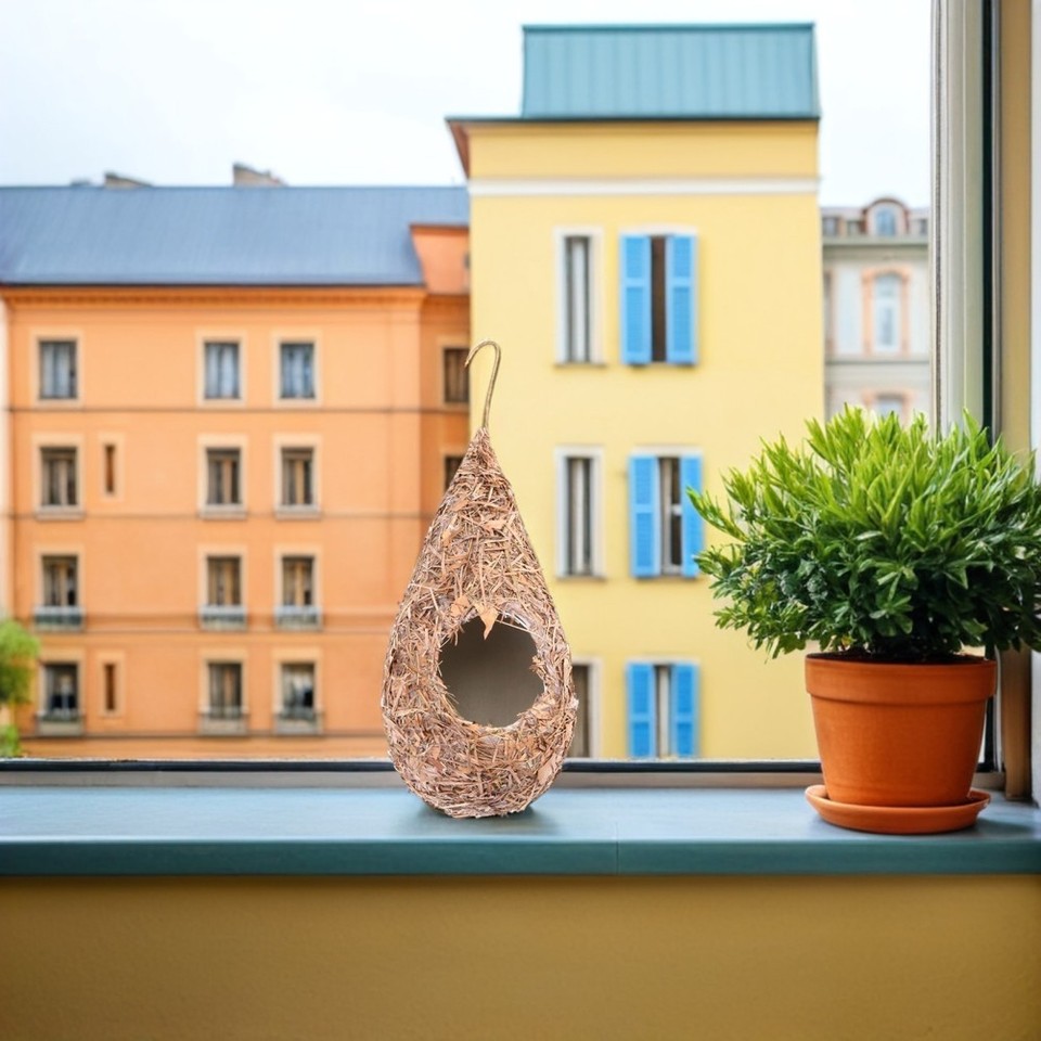 Bird Nest for Birds Supplies Straw Hanging Nest for Breeding | eBay UK