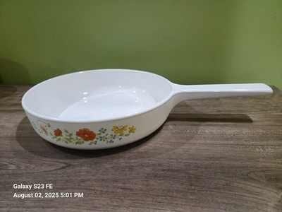 Vintage Corning Ware Wildflower Pan Range Topper 8-1/2” Skillet ...
