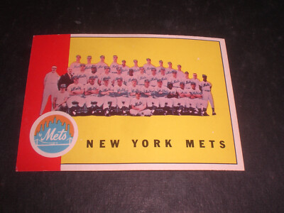 1963 TOPPS METS TEAM BASEBALL CARD #473 | eBay