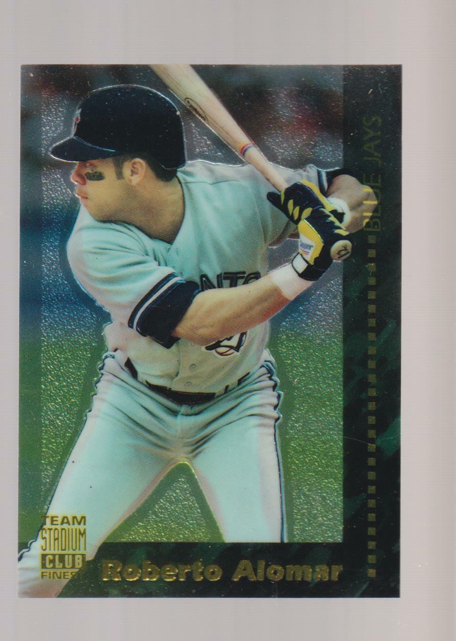1994 Topps Stadium Club Chrome #1 Roberto Alomar card, Toronto Blue ...