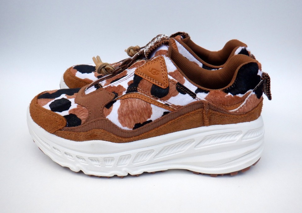 UGG Zip Cow Print Women's Leather Platform Shoes 1120717 - 7 | eBay