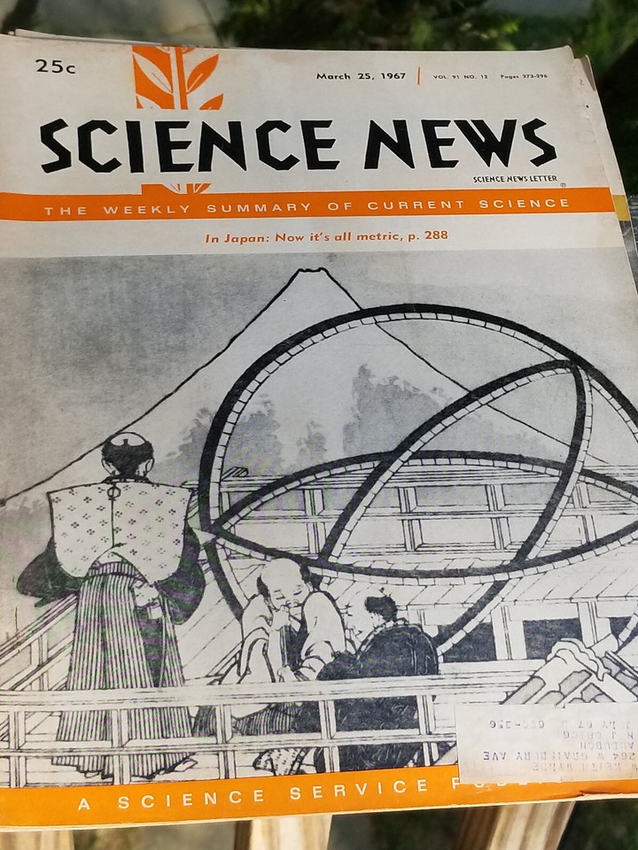 LOT OF 13 VINTAGE SCIENCE NEWS MAGAZINES 1966 1967 | eBay