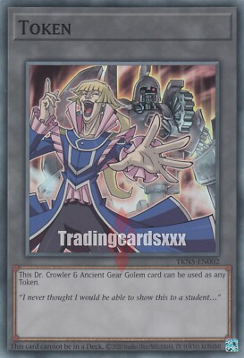 Yu-Gi-Oh! Token "Dr. Crowler & Ancient Gear Golem" : SR LEDE / TKN5 ...