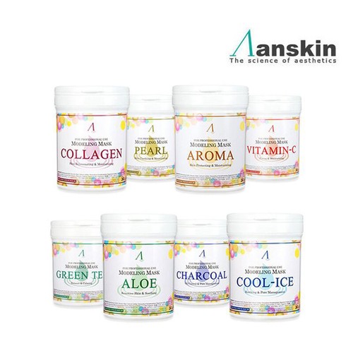 ANSKIN Modeling Mask Pack 240g 8Types Collagen Vitamin Anti-Aging ...