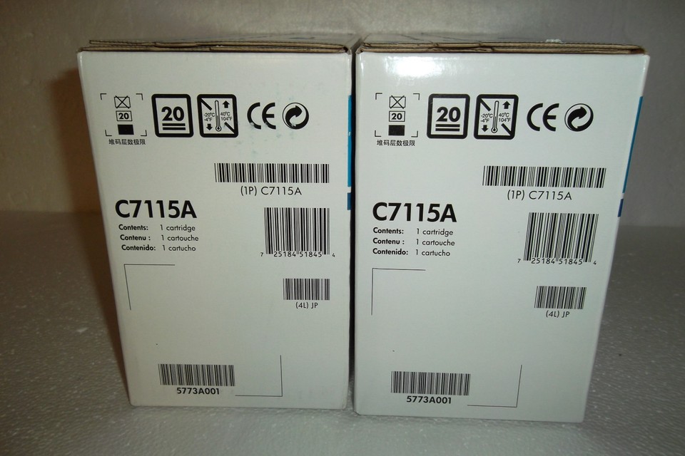 HP 15A Black Toner Cartridges 2.5K 1005 3300 C7115A NEW SEALED BOX (Qty ...