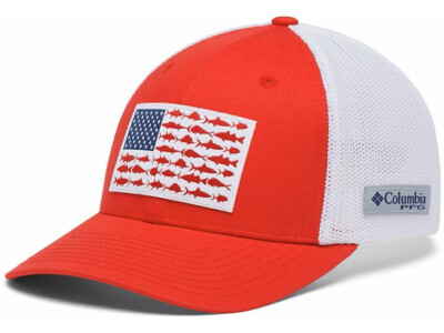 Columbia PFG Mesh Fish Flag Ball Cap | eBay