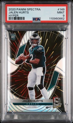 2020 PANINI SPECTRA HYPER #149 JALEN HURTS ROOKIE RC 57/75 PSA 9 | eBay
