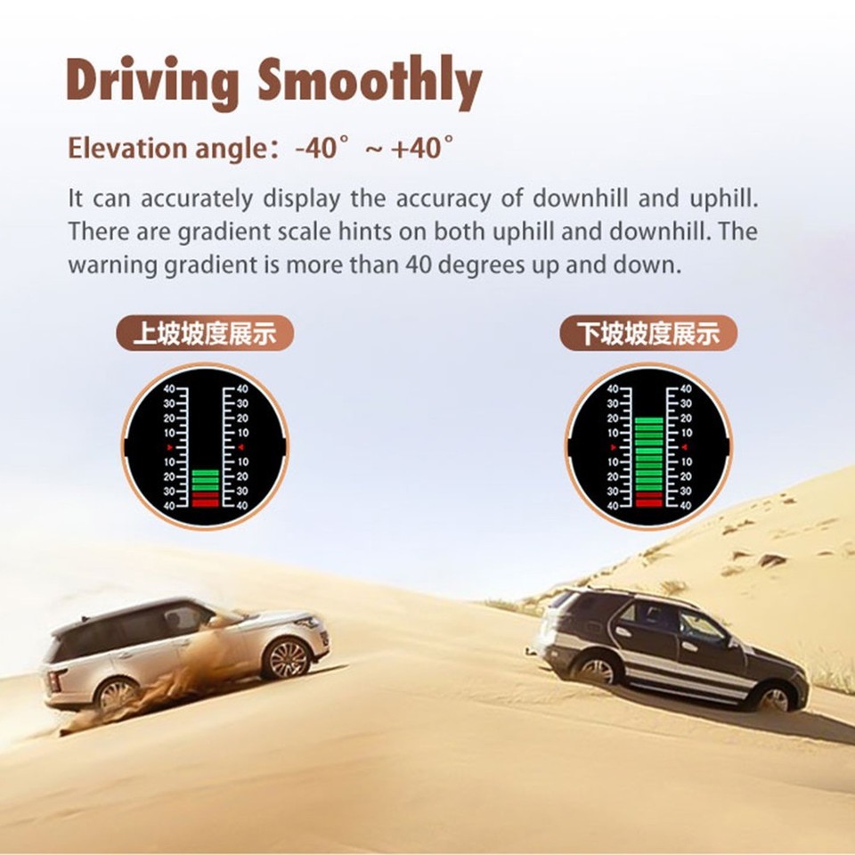 X90 HUD Tools Speedometer X90 -40 +40 2.4GHz