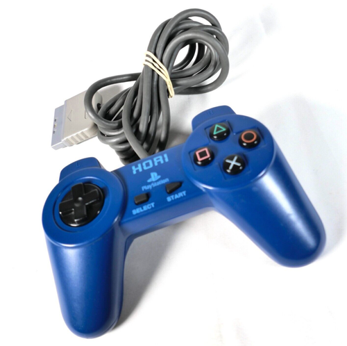 Manette Controller Sony Playstation PS1 Hori Pad PS SLPH 00033 Blue Jap ...