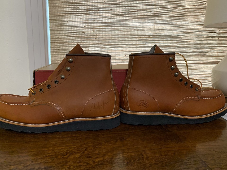 Red Wing 278 STEVE MCQUEEN MOC CLASSIC Boots Sz US 9.5 Men's LIMITED ...