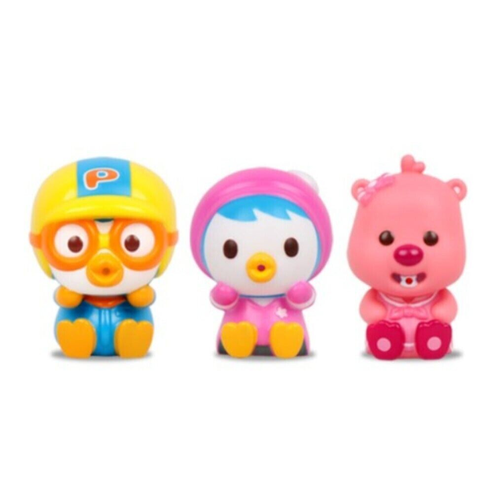 PORORO Friends Character Bath Toy for Children 3ea Pororo Loopy Petti ...