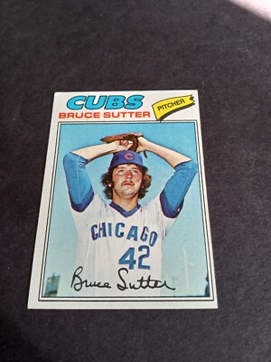1977 Topps Bruce Sutter Rookie Card #144 Chicago Cubs | eBay