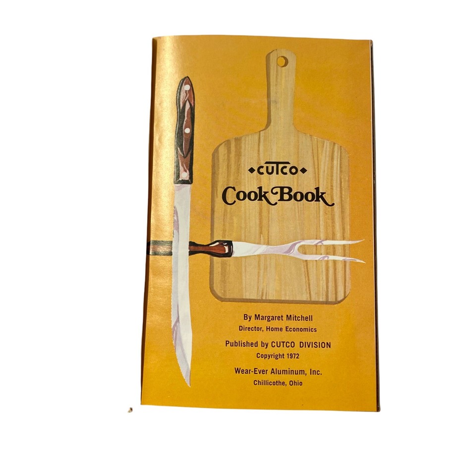 Cutco Cookbook Vintage 1972 Hardcover by Margaret Mitchell | eBay