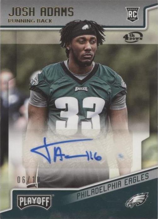 2018 Panini Playoff - Rookies Josh Adams #296 Variations 4th Down ...