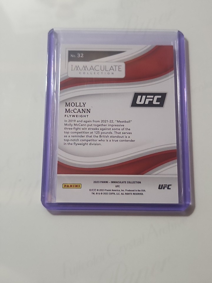 2023 Panini Immaculate UFC #32 - Molly McCann - RC Rookie #/50 - MMA | eBay