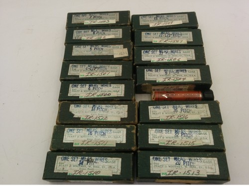 PRATT & WHITNEY VAN KEUREN THREAD MEASURING WIRES, 4-36, SET OF 16 | eBay