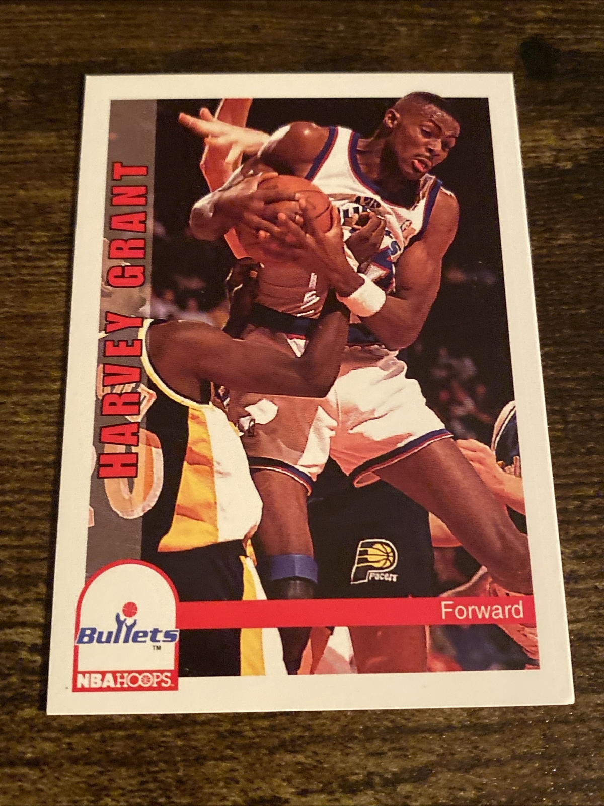 1992-93 Hoops Washington Bullets Basketball Card #235 Harvey Grant ...