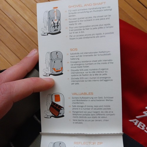 ABS Airbag Vario 5 XT Avalanche Ski Doo Snowmobile Backpack NWT | eBay